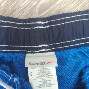 Speedo | Swim | Speedo Swimsuit Men L Blue Mesh Lined Shorts Y2k 0s ...